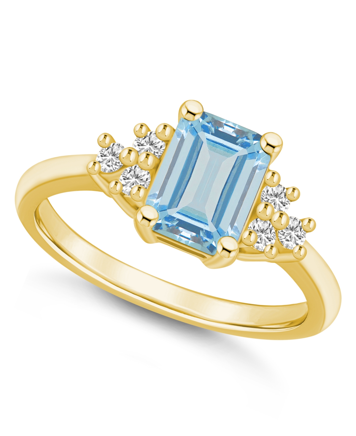 Click here for Gemstone and Diamond (1/5 ct. t.w.) Ring in 14k Go... prices