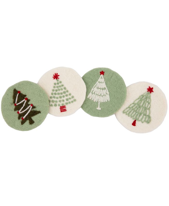 Thirstystone Tree Coasters Set, 4 Pieces - Macy's