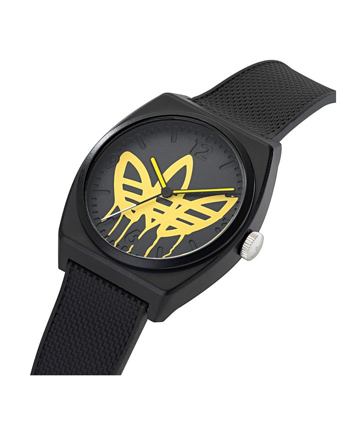 adidas Unisex Three Hand Project Two Black Resin Strap Watch 38mm - Macy's
