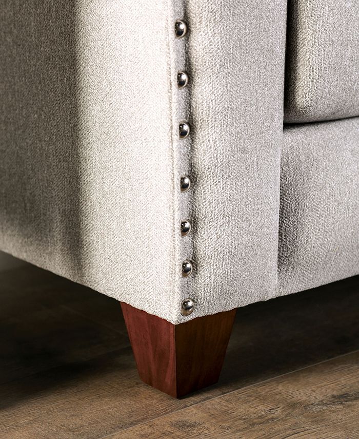 Furniture of America Highridge Sloped Track Arms Sofa - Macy's