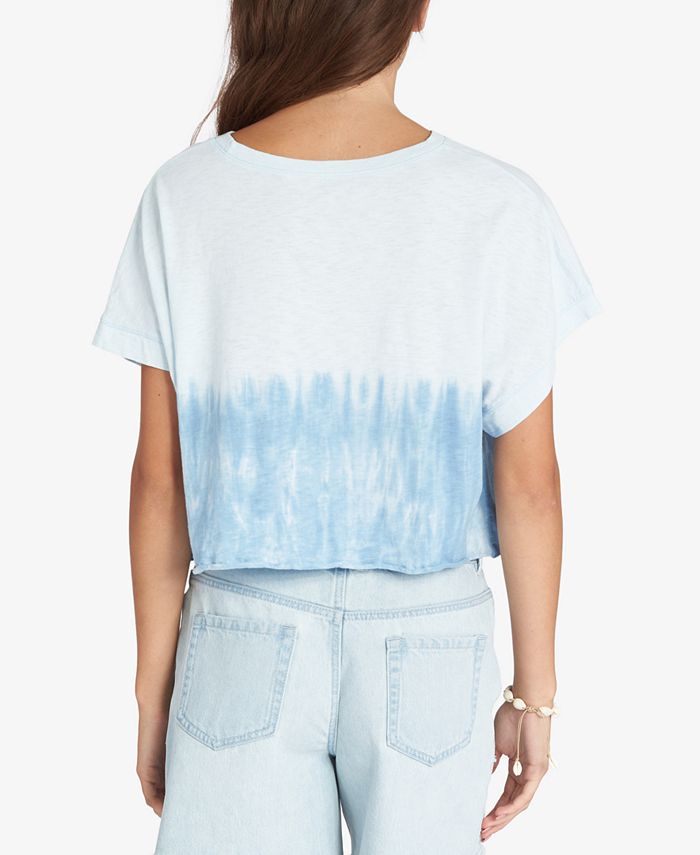 Roxy Juniors' Sun Around Us Drop-Shoulder Tie-Dye Tee - Macy's