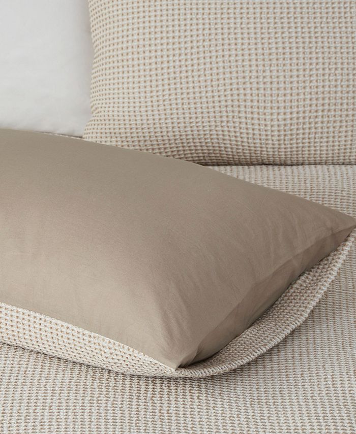 Clean Spaces Mara 3 Piece Waffle Weave Duvet Cover Set, King/California ...