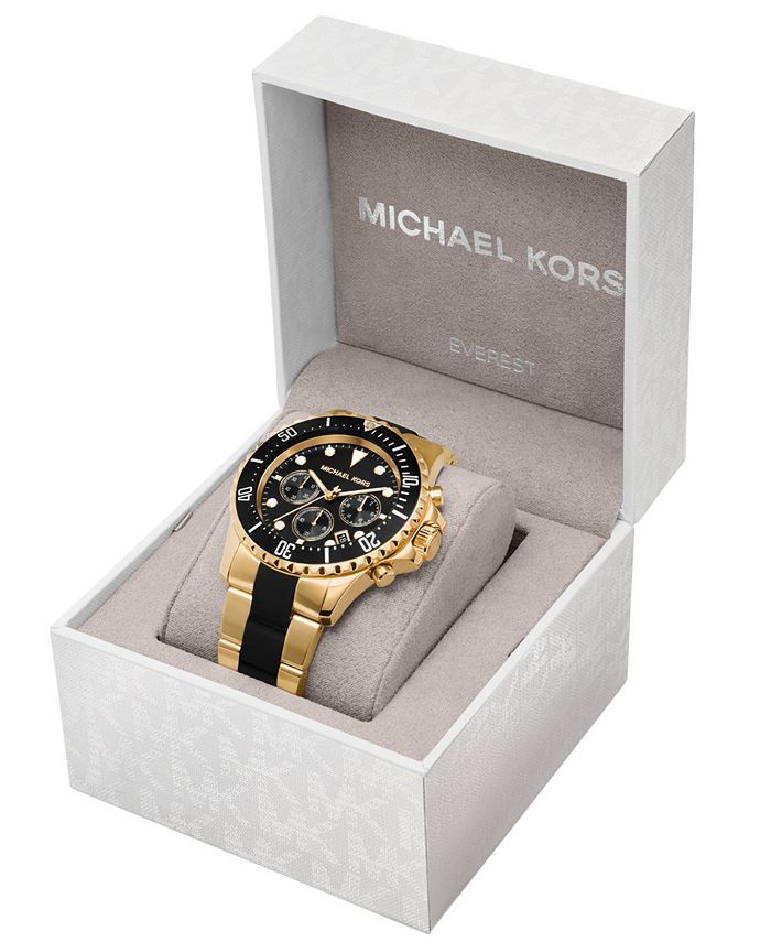 Michael Kors Men's Everest Chronograph Gold-Tone Stainless Steel ...