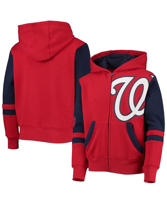 Outerstuff Big Boys Red Washington Nationals Stadium Color-Block Full ...