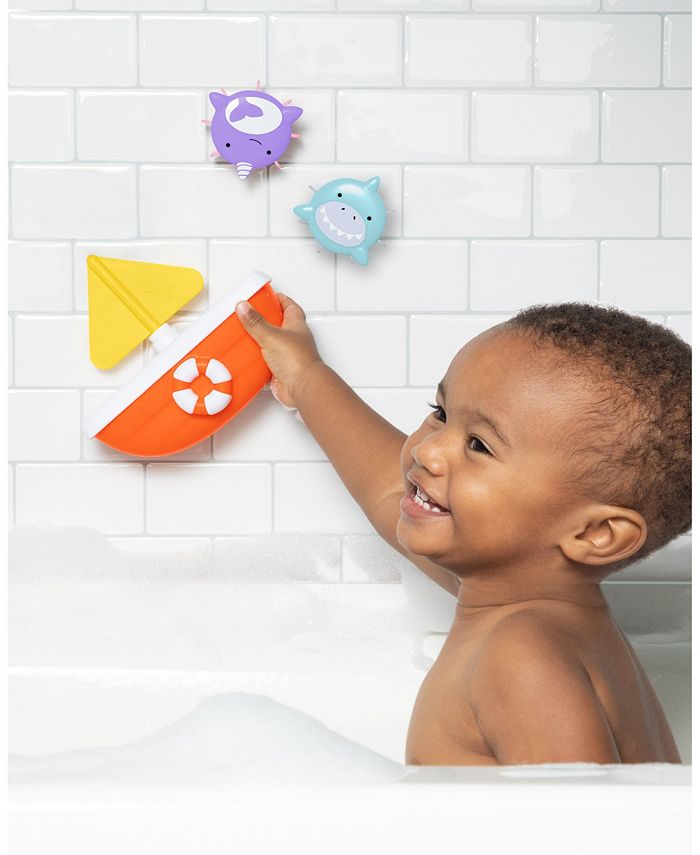 Skip Hop Zoo Tip and Spin Boat, Shark, Narwhal, 3 Piece Set - Macy's