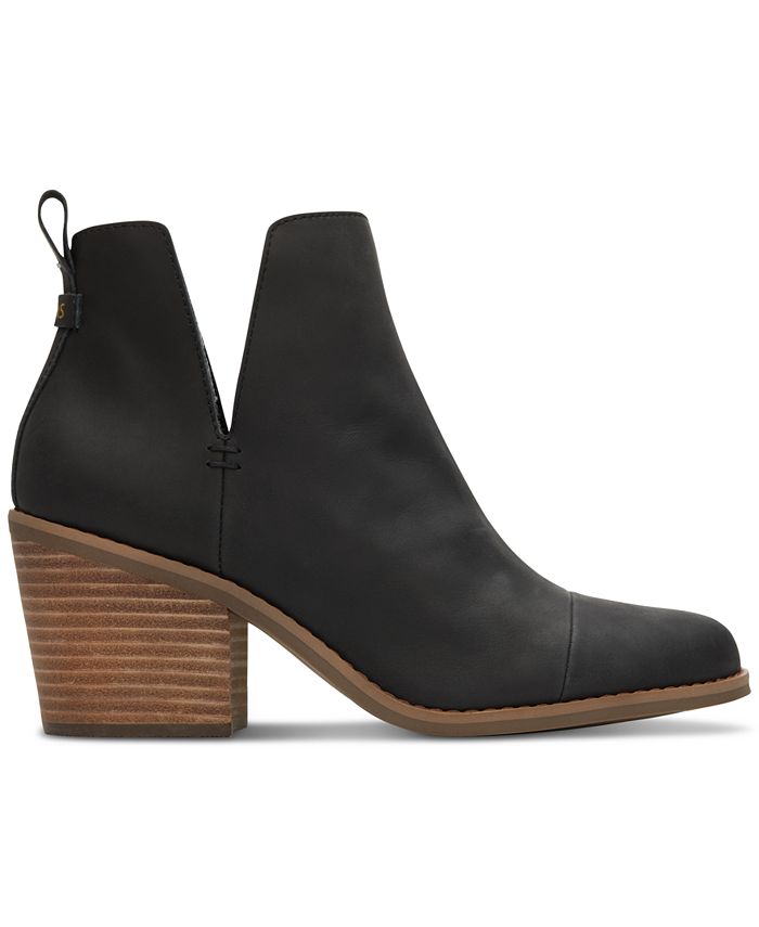 TOMS Women's Everly Cutout Block Heel Booties - Macy's