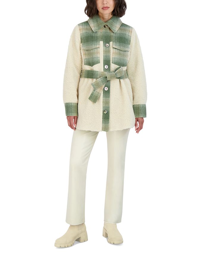 Tahari Women's Belted Shacket - Macy's