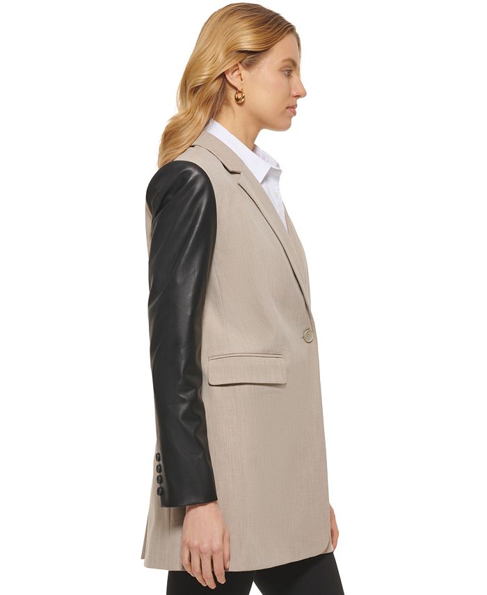 DKNY Two-Tone Jacket - Macy's