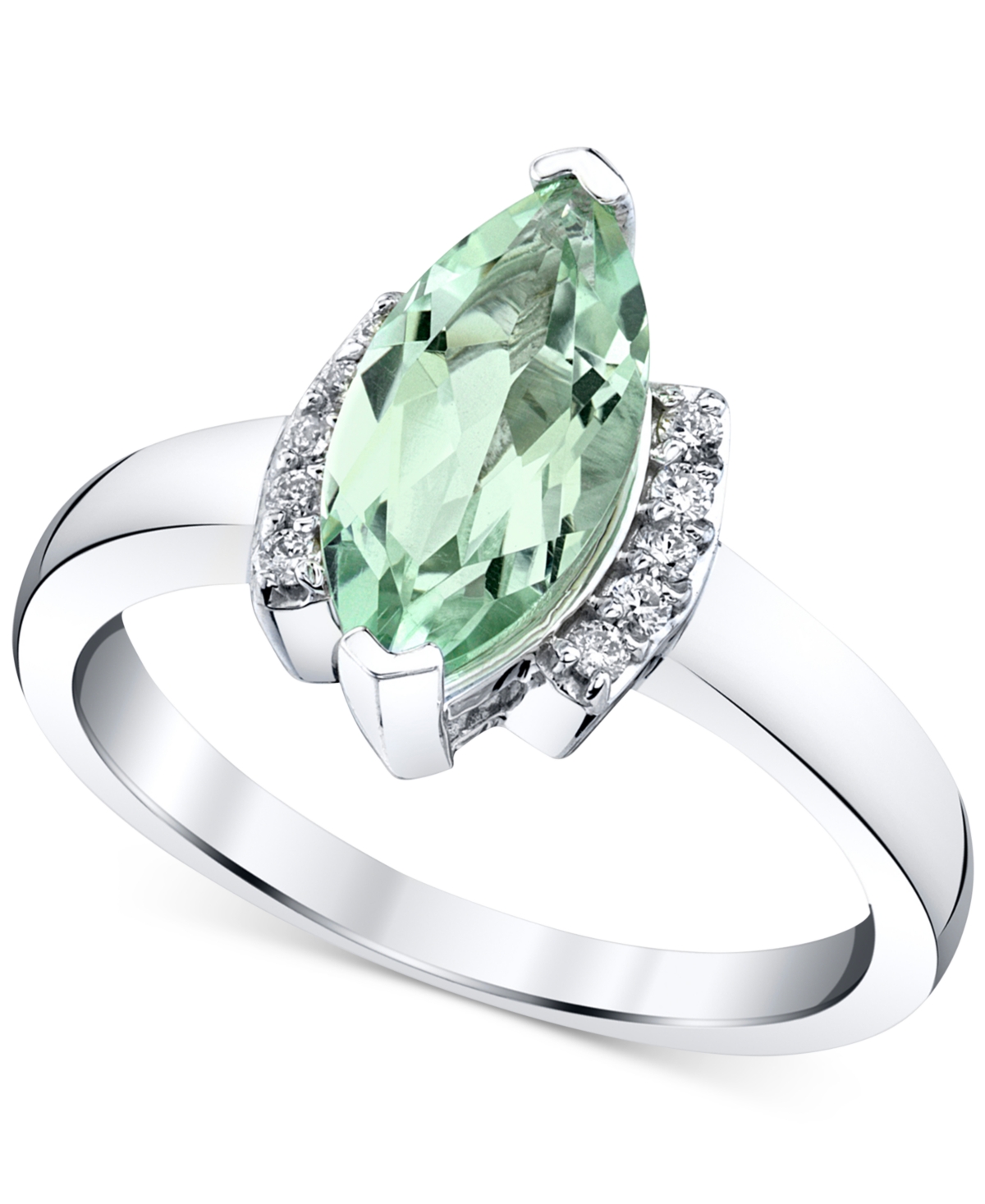 Click here for Green Quartz (1-5/8 ct. t.w.) & Diamond (1/10 ct.... prices