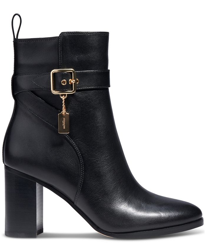 COACH Women's Olivia Block-Heel Booties & Reviews - Booties - Shoes ...