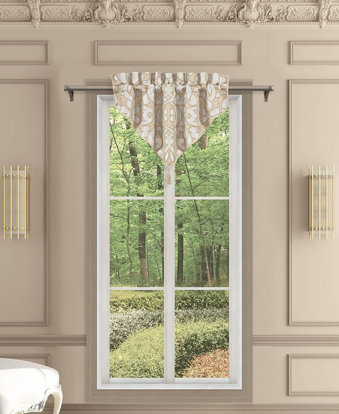 J Queen New York La Boheme Window Ascot Valance, 40" x 21" - Macy's