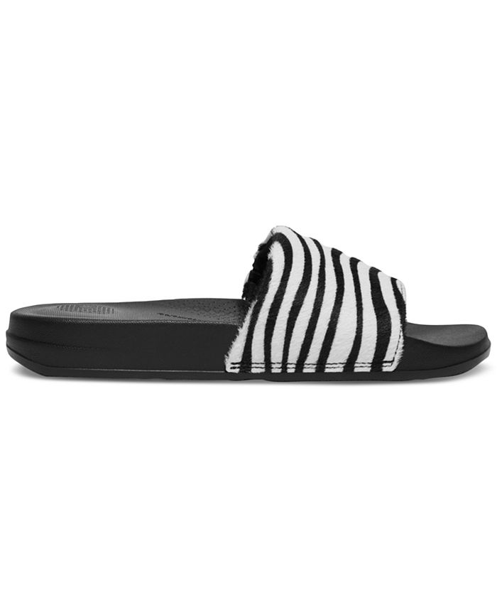 FitFlop Women's Iqushion Zebra Slide Sandals - Macy's