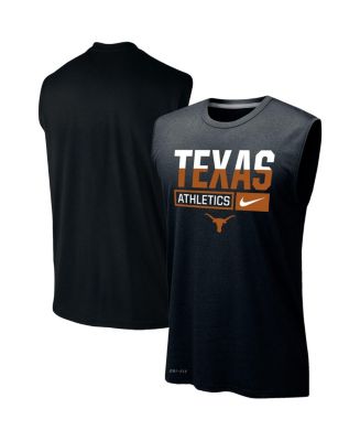 Men's Nike Black Texas Longhorns Wordmark Drop Legend Performance Tank ...