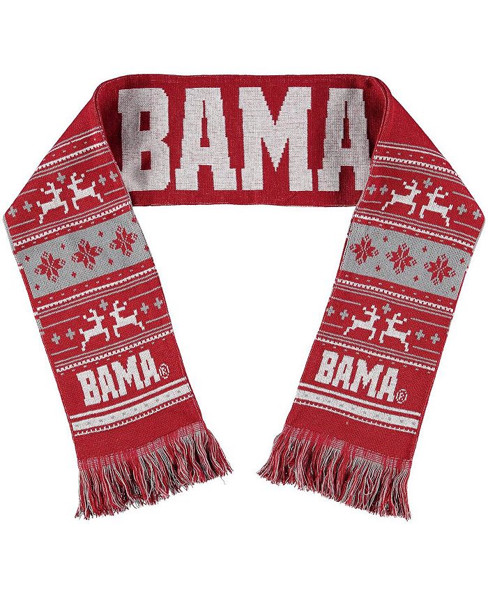 FOCO Men's and Women's Alabama Crimson Tide Reversible Ugly Scarf - Macy's