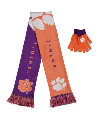 FOCO Clemson Tigers Glove and Scarf Combo Set - Macy's