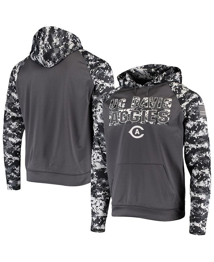 Colosseum Men's Charcoal UC Davis Aggies OHT Military-Inspired Appreciation Digital Camo ...