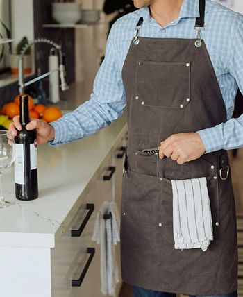 Legacy Collins 4 Piece Waxed Canvas Mixologist Apron Set - Macy's