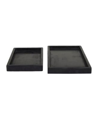 Marble Modern 2 Piece Tray Set - Macy's