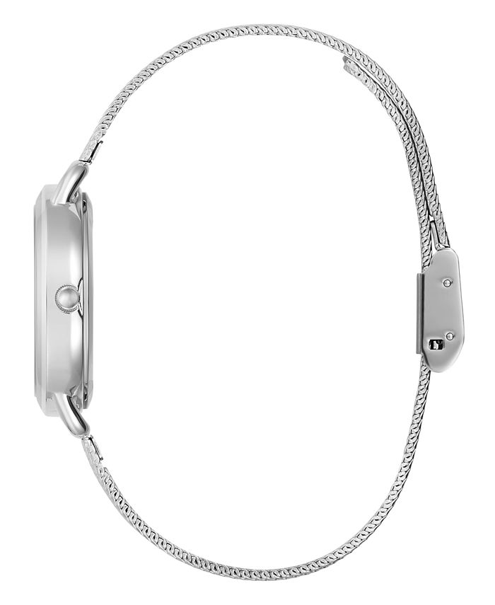 GUESS Women's Quartz Stainless Steel Mesh Bracelet Watch 30mm - Macy's
