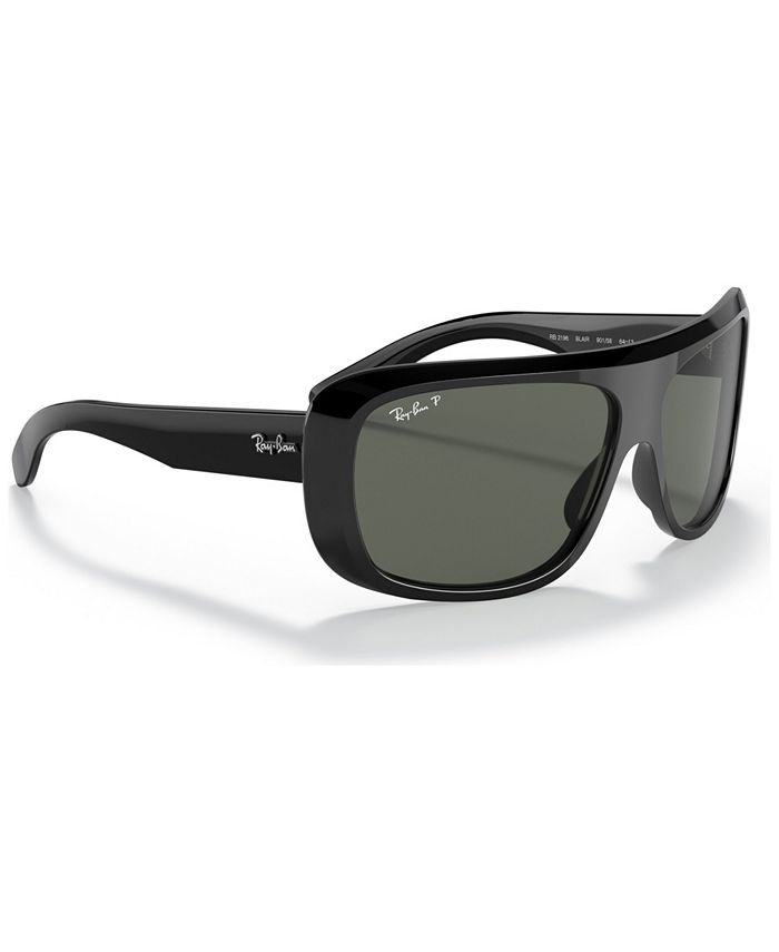 Ray-Ban Unisex Polarized Sunglasses, RB2196 BLAIR 64 - Macy's