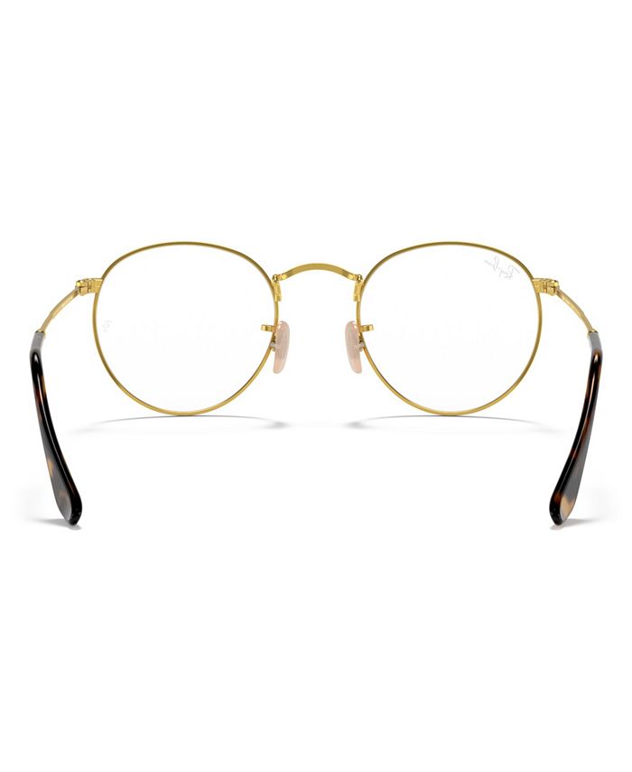 Ray-Ban RX3447V Round Metal Optics Men's Round Eyeglasses - Macy's