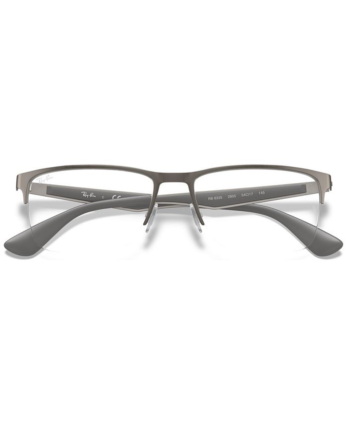 Ray-Ban RX6335 Unisex Rectangle Eyeglasses - Macy's