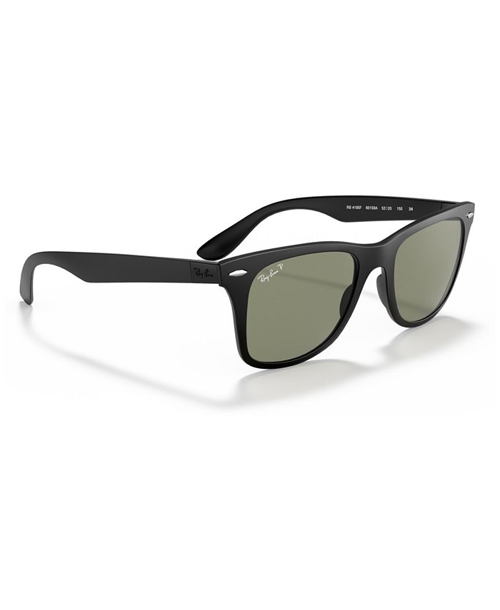 Ray-Ban Unisex Polarized Low Bridge Fit Sunglasses, RB4195F WAYFARER ...