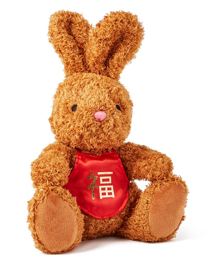 Macy's Holiday Lane Lunar New Year Plush Rabbit with Bib, Created for ...