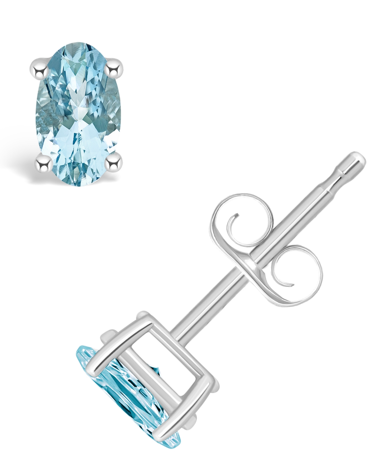 Click here for Aquamarine (3/8 ct. t.w.) Stud Earrings in 14K Whi... prices