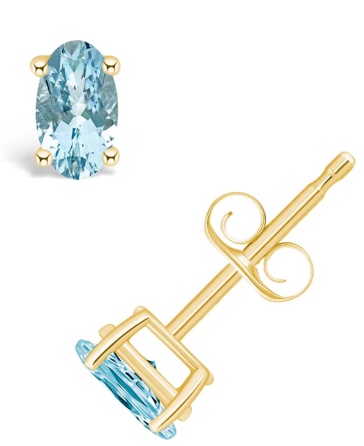 Click here for Aquamarine (3/8 ct. t.w.) Stud Earrings in 14K Whi... prices