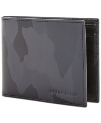 Perry Ellis Portfolio Men's Camo Bi-Fold Wallet - Macy's