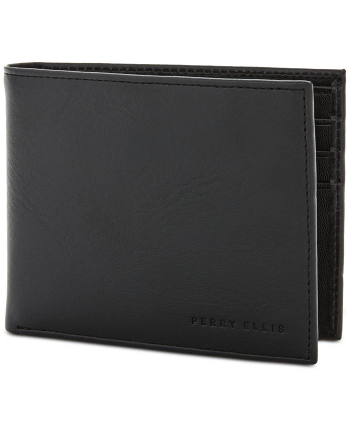 Perry Ellis Portfolio Men's Leather Wallet - Macy's
