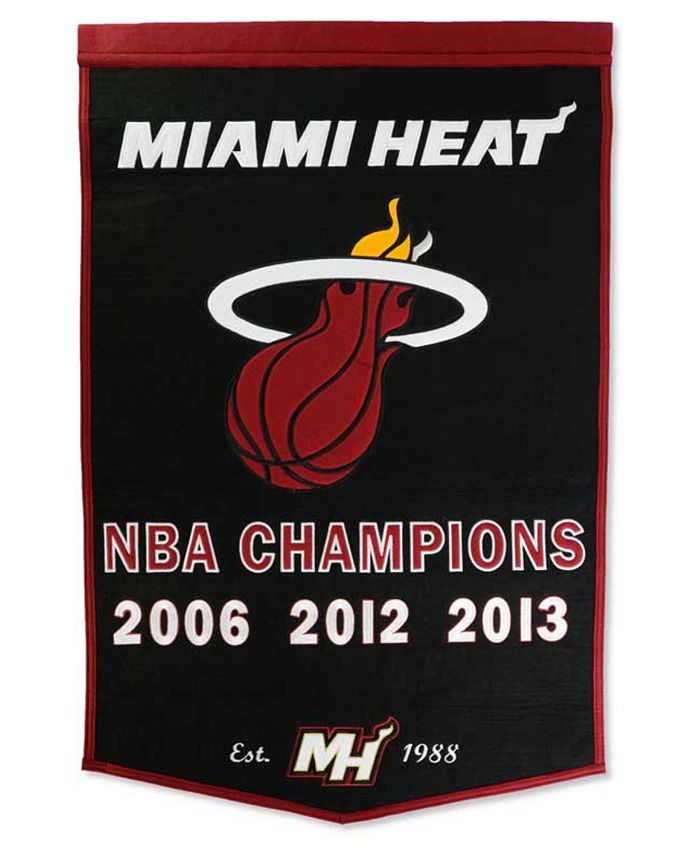 Winning Streak Miami Heat Dynasty Banner - Macy's