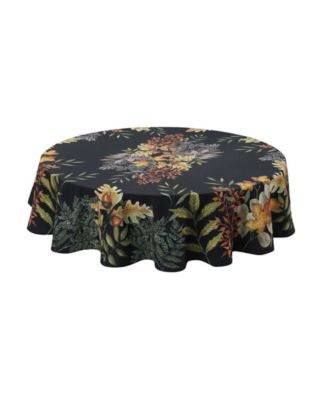Laural Home Sophisticated Autumn 70" Round Tablecloth - Macy's