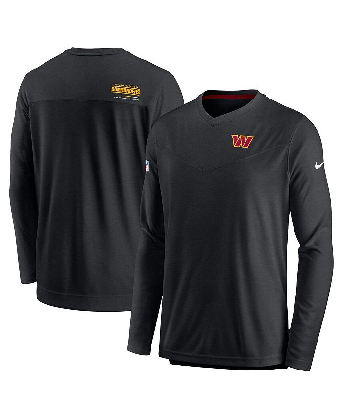 Nike Men's Black Washington Commanders 2022 Sideline Coach Chevron Lock ...