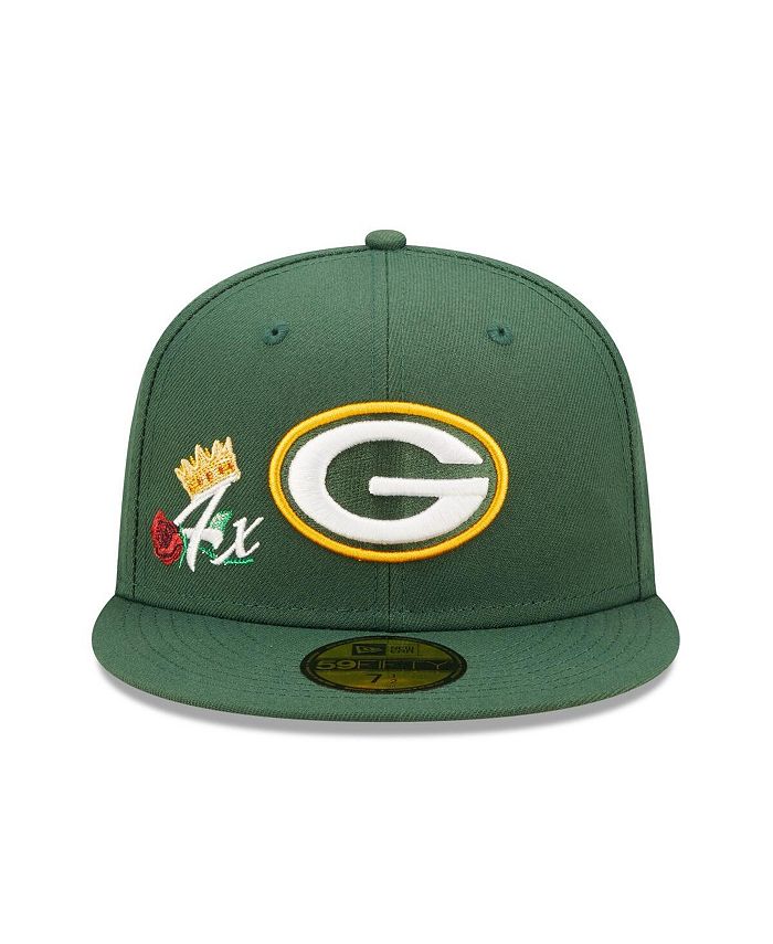 New Era Men's Green Green Bay Packers Crown 4x Super Bowl Champions ...