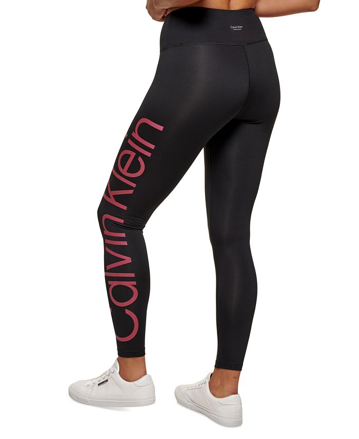 Calvin Klein Womens Jumbo Logo High Waist Leggings And Reviews