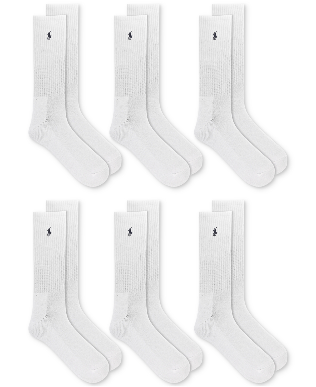 Click here for Polo Ralph Lauren Mens 6-Pk. Performance Sport Cre... prices