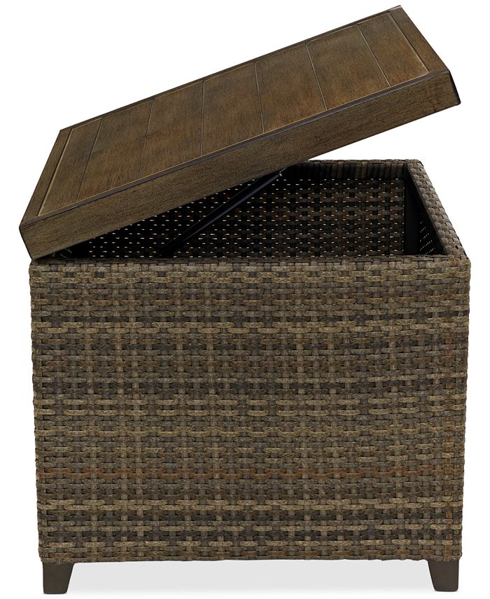 Agio CLOSEOUT! Leighton Outdoor Storage End Table - Macy's