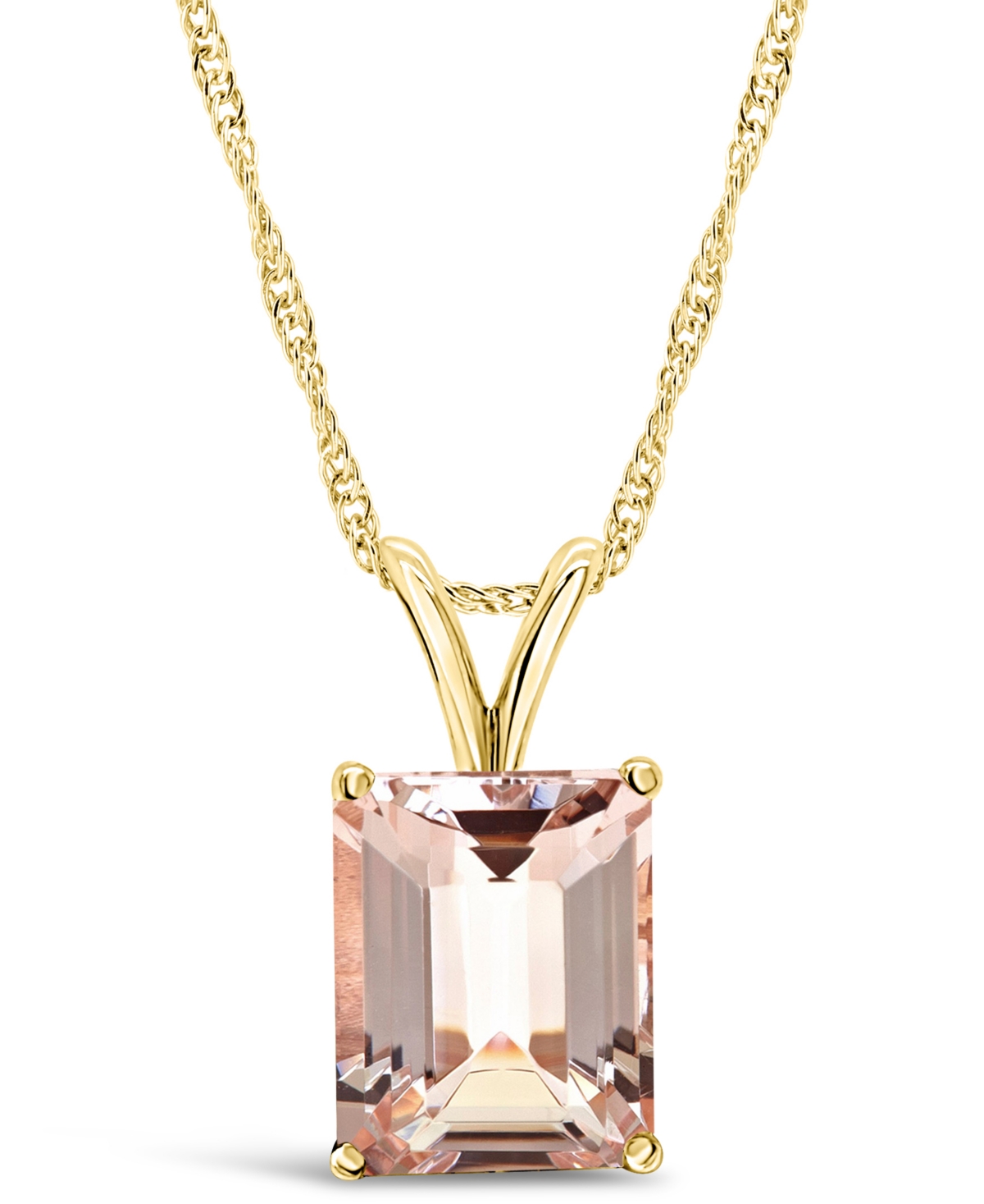 Click here for Macys Morganite (3 ct. t.w.) Pendant Necklace in 1... prices