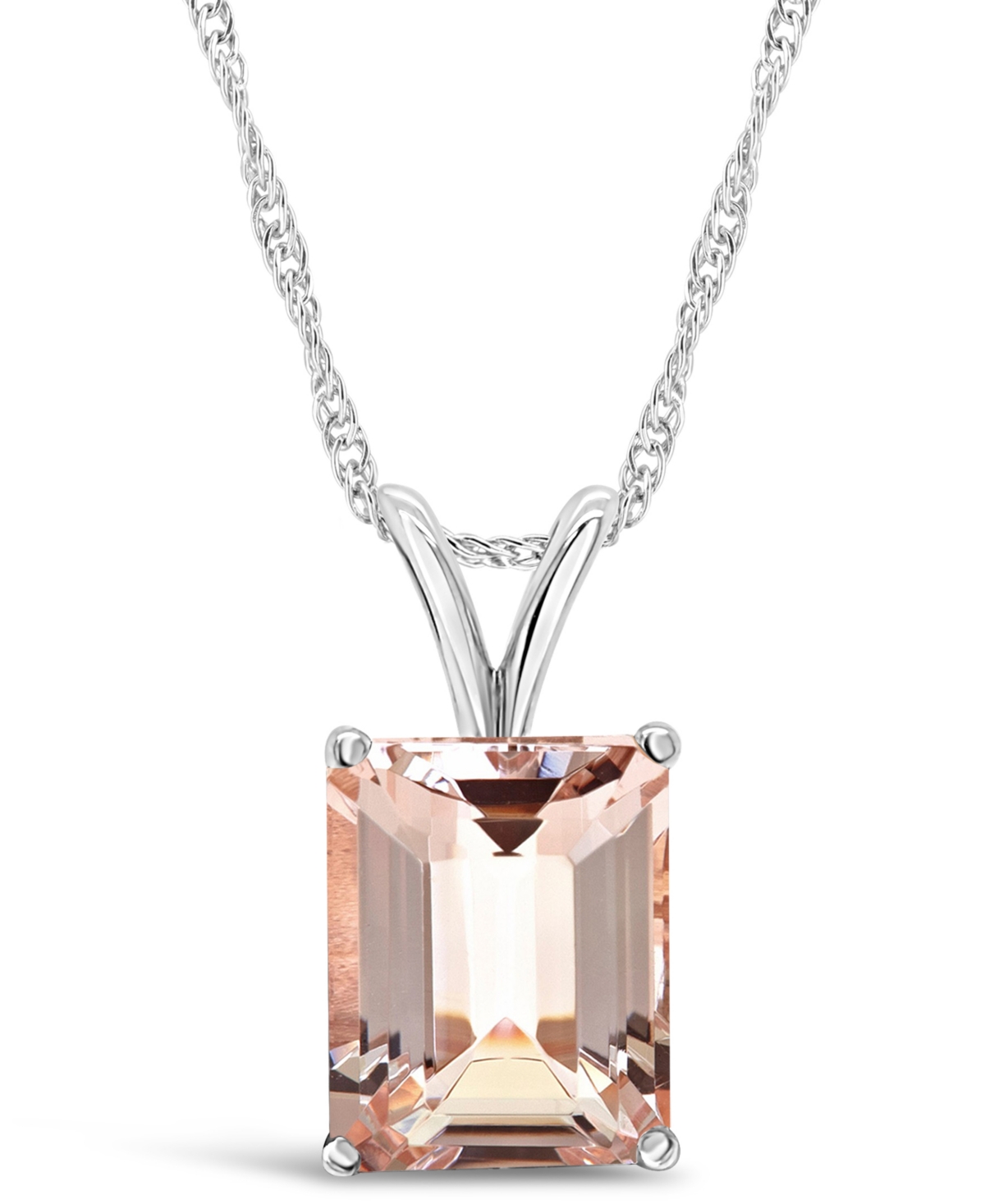 Click here for Macys Morganite (3 ct. t.w.) Pendant Necklace in 1... prices