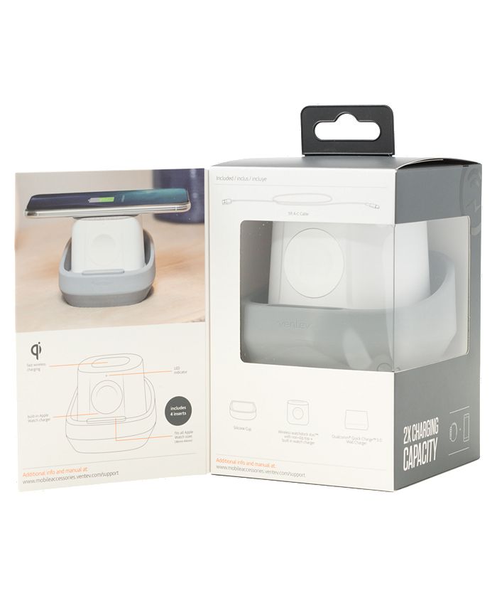 Ventev Wireless Watchdock Duo Wireless Charging Pad 10W and Apple Watch ...
