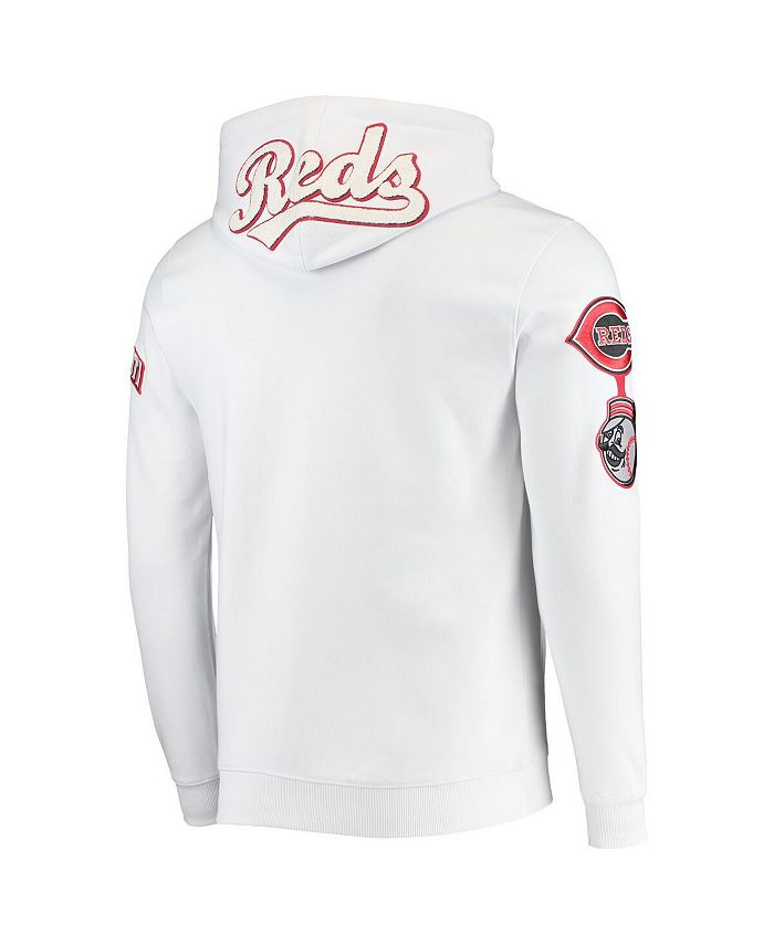 Pro Standard Men's White Cincinnati Reds Logo Pullover Hoodie - Macy's