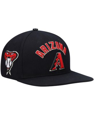 Men's Pro Standard Black Arizona Diamondbacks Stacked Logo Snapback Hat ...