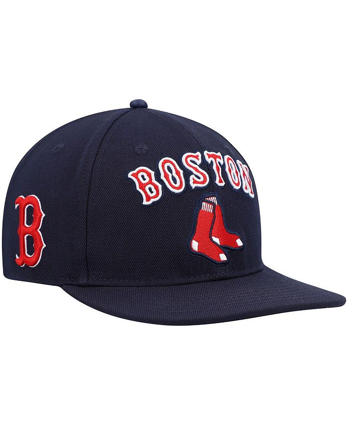 Pro Standard Men's Navy Boston Red Sox Stacked Logo Snapback Hat - Macy's
