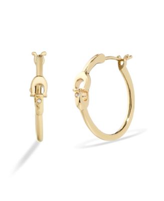 COACH Signature Hoop Earrings - Macy's