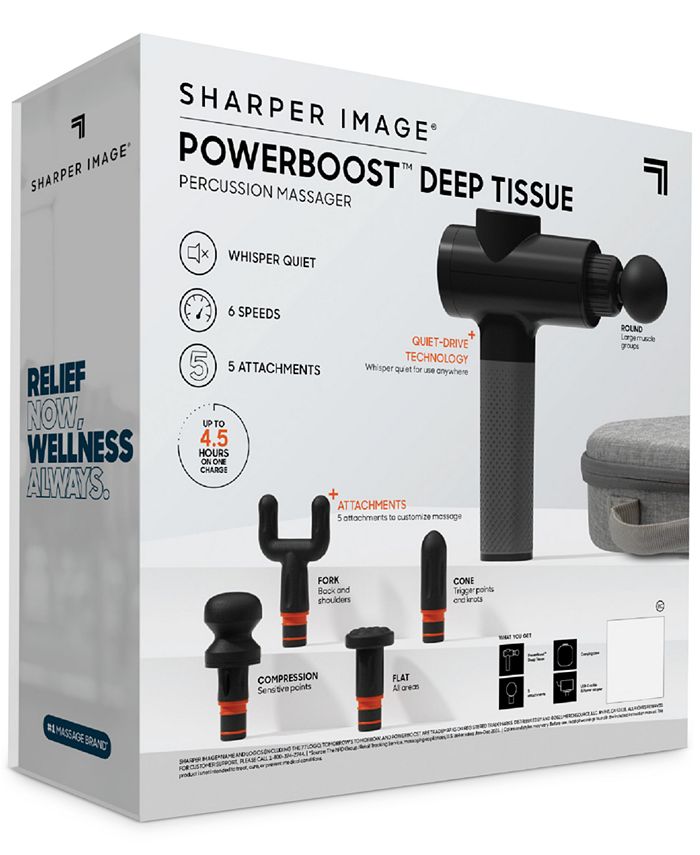 Sharper Image Powerboost Deep Tissue Percussion Massager Version 2.0 ...
