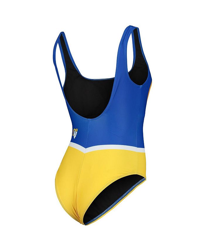FOCO Women's Royal Los Angeles Rams Team One-Piece Swimsuit - Macy's