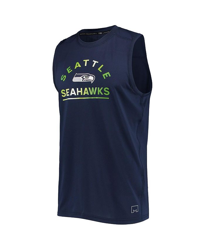 MSX by Michael Strahan Men's College Navy Seattle Seahawks Rebound Tank ...