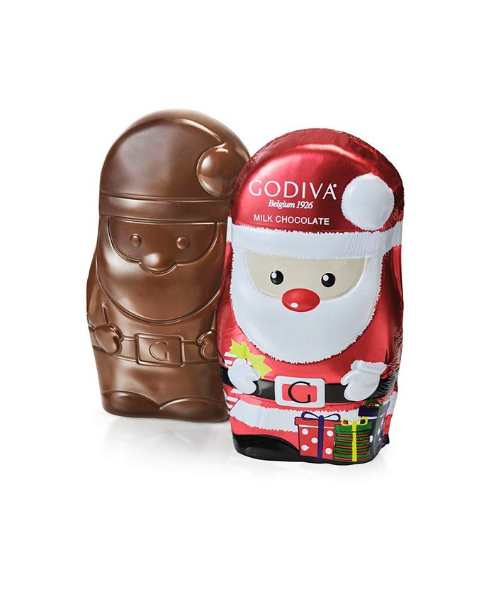 Godiva Milk Chocolate Foil Santa, Set of 6 - Macy's